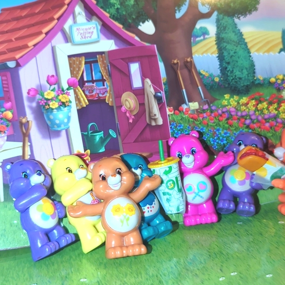 Hasbro | Toys | Set Of 7 Care Bears Miniatures All Colors | Poshmark